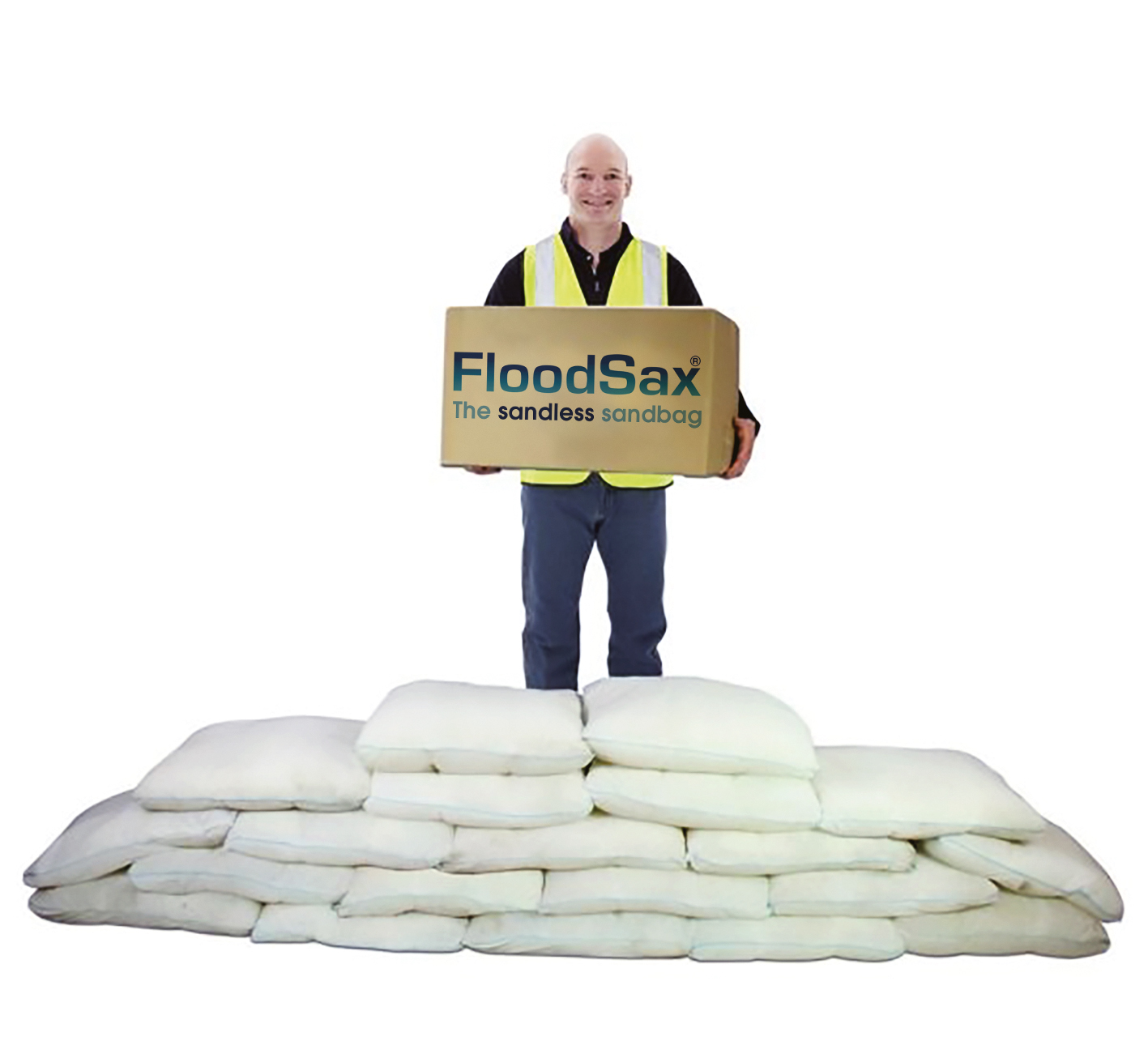 See Floodsax alternative sandbags in action as effective flood defences ...